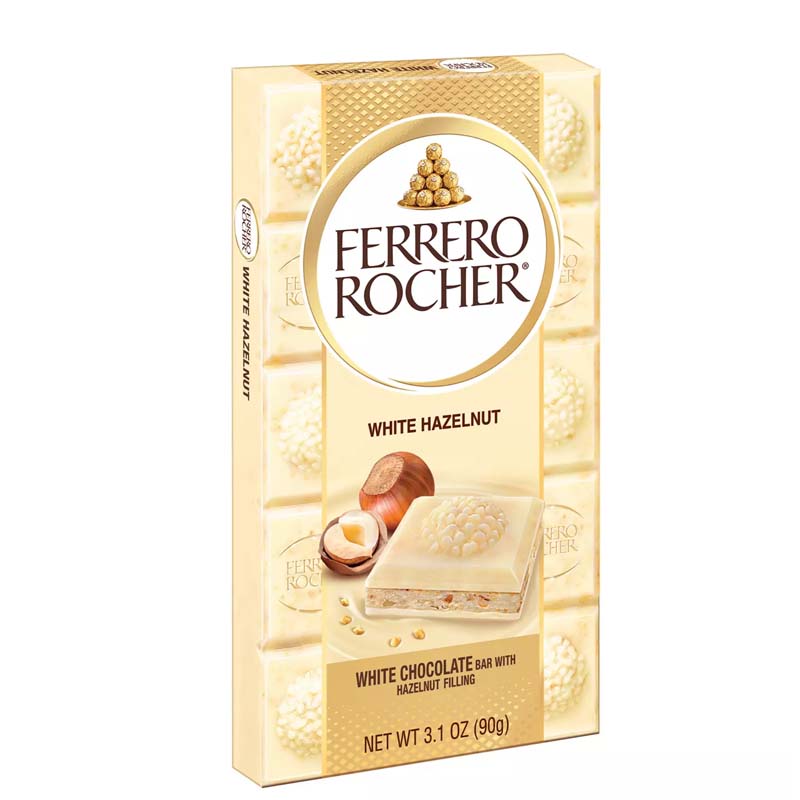 Ferrero Rocher white hazelnut chocolate bar - WholesaleYummygift